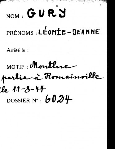 GURY Léonie Jeanne (FranceArchives)